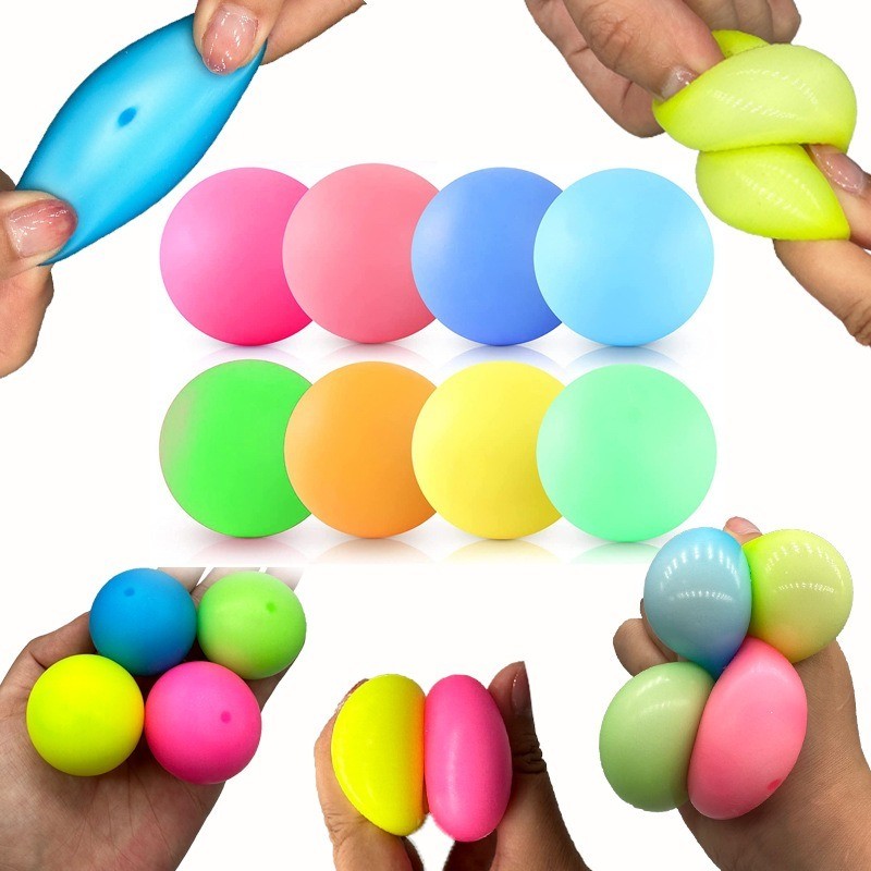 Soft Maltose Stress Flour Balls Squishy Toy Stretch Elastic Ball ...