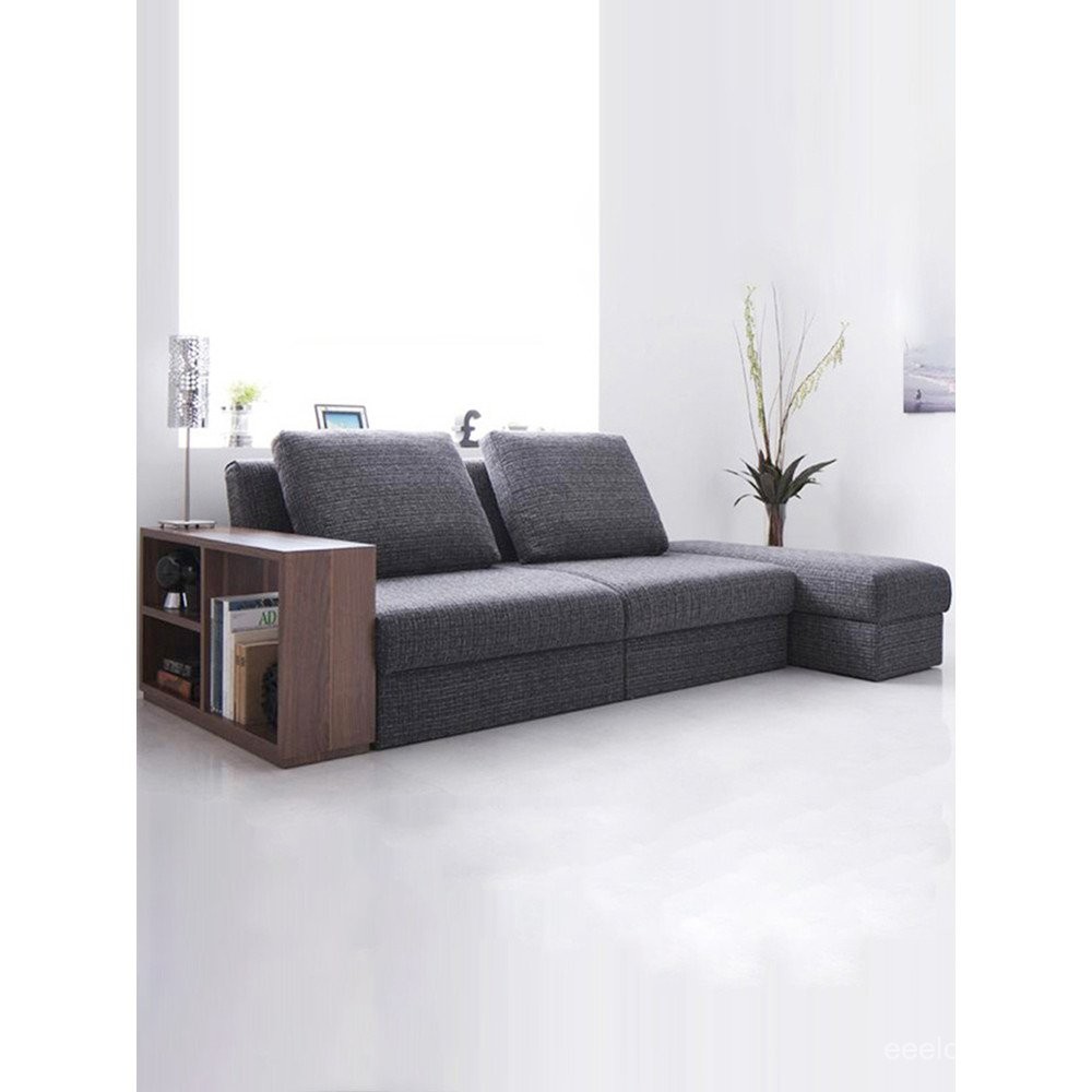Fabric Sofa Bed, Removable and Washable, Small Apartment Storage Sofa ...