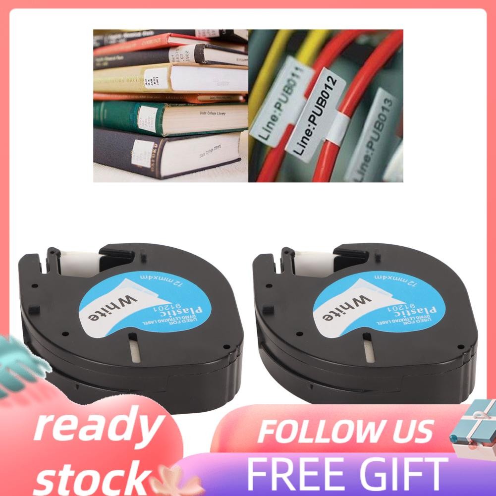 Hanhan1 Label Machine Tape Clear Printing 2 Pieces Maker for Office ...