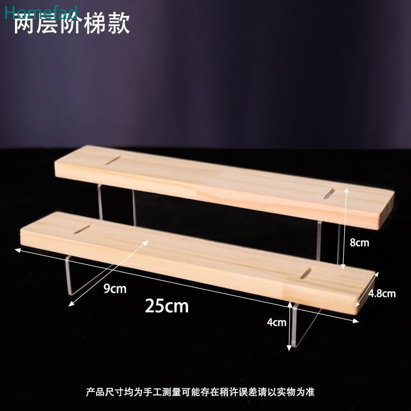 Desktop wooden figurine display stand, building block toy, desk display ...