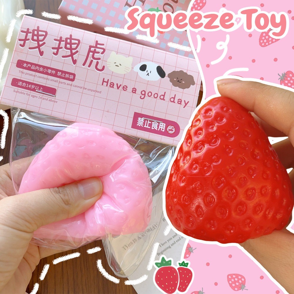 Strawberry Pinching Joy Decompression Toy Slow Rebound Release ...