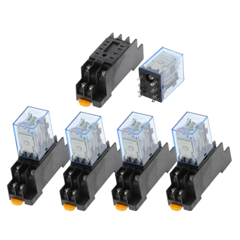 5X MY2NJ MY2P HH52P DPDT Power Relay 12V-380V AC/DC 8-Pin 5A w/ Base | Shopee Philippines