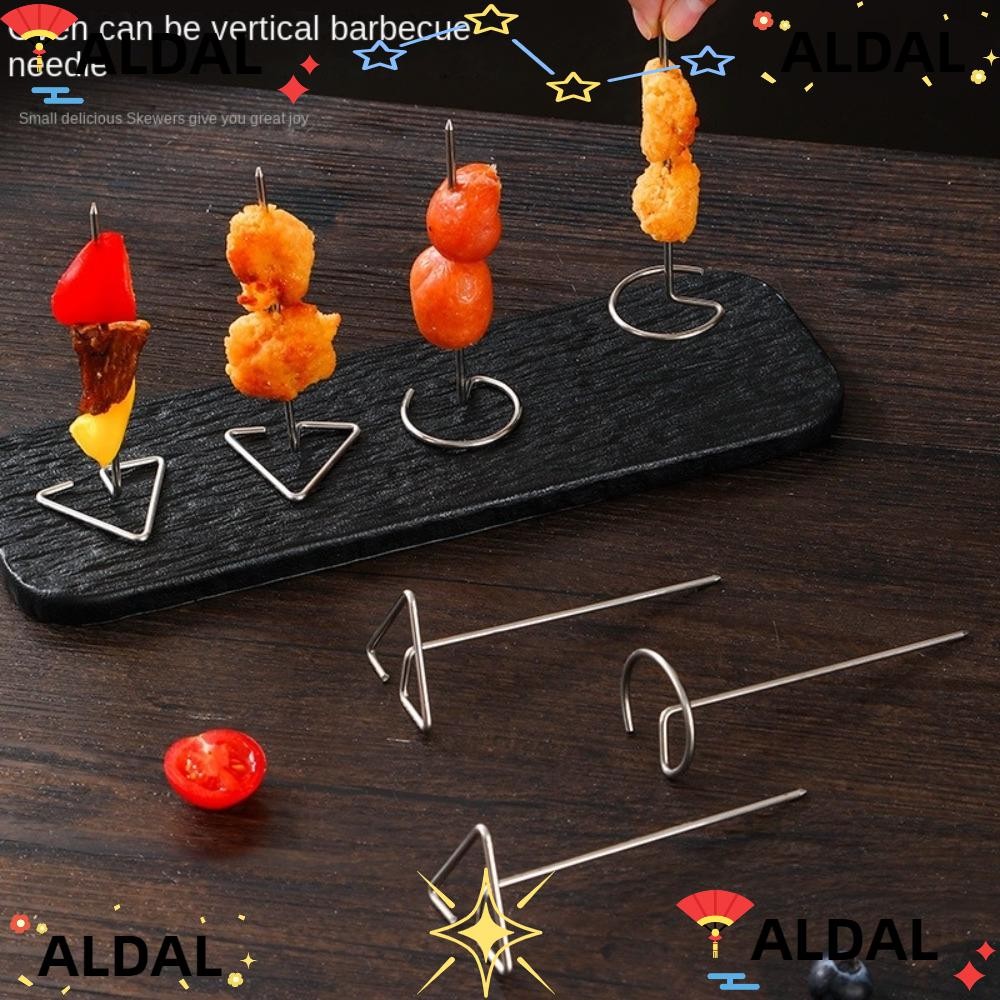 ALDAL 10PCS Barbecue Sticks, Portable Reusable Barbecue Skewers ...