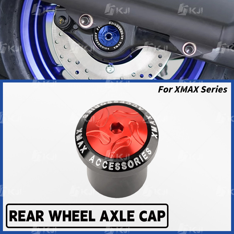 For Yamaha XMAX 300/250/125/TECH MAX Rear Wheel Axle Fork Cap Cover Cup ...