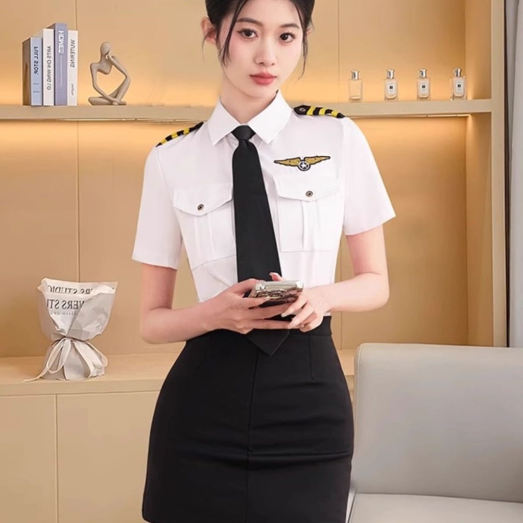 Air Uniform Captain JK Blouse Pilot Uniform Female Pilot Air Uniform ...