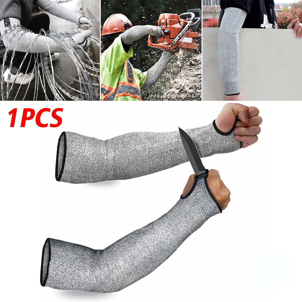 Level 5 HPPE Cut Arm Sleeve Resistant Anti-Puncture Work Protection Arm ...