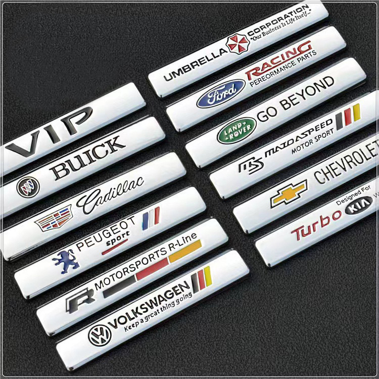 Body Badge Car 3D Chrome Car Stickers Emblem Decals Body Side Sticker ...