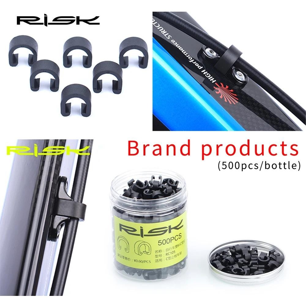 RISK 30pcs C Type Plastic Bike Cable Tube Lock Buckle MTB Road Bicycle ...