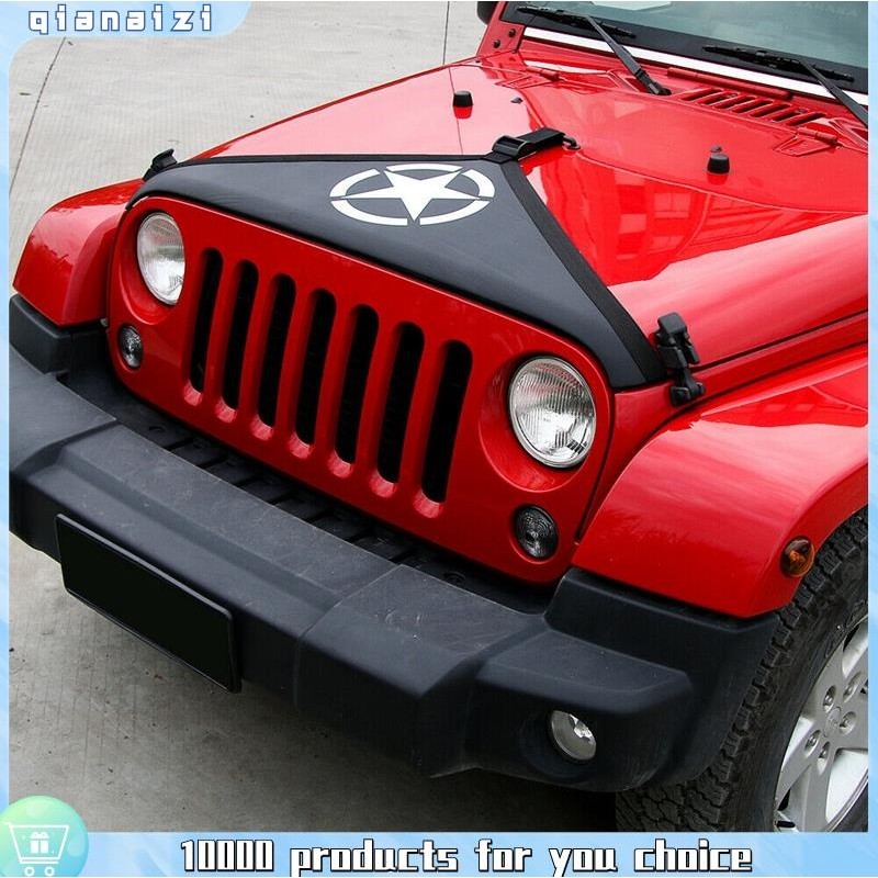 [qianaizi]Engine Hood Bra Cover Protect for Jeep Wrangler JK 2007-17 ...