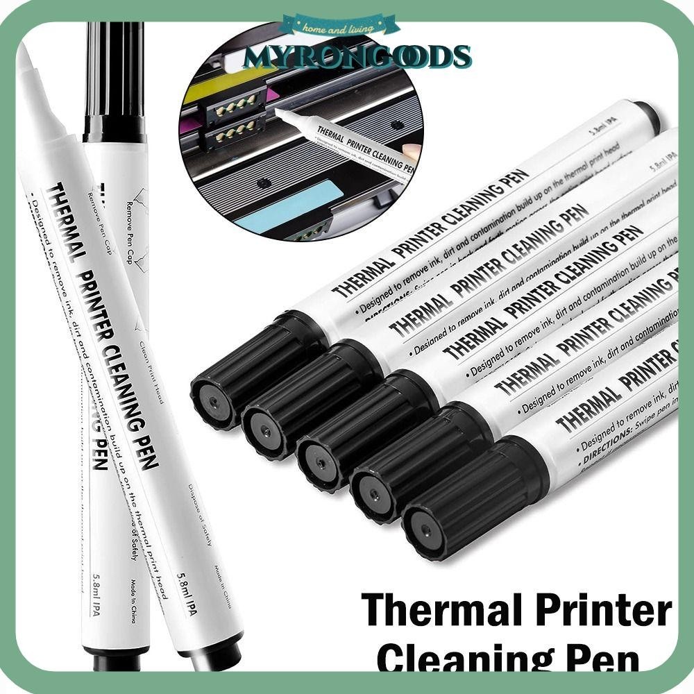 MYRONG Thermal Printer Cleaning Pen, Decontamination White Thermal ...