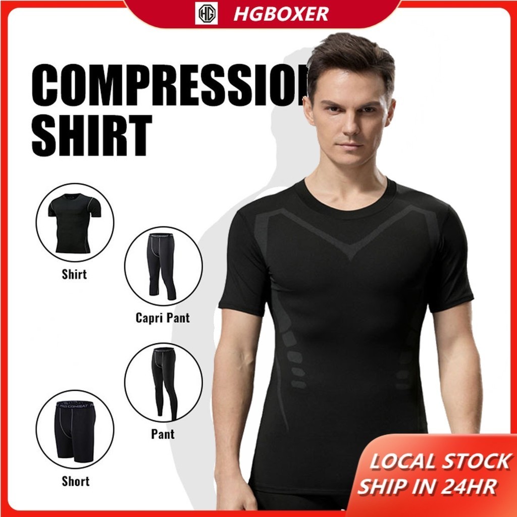 Sport Tight Training Compression Shorts Sleeves Tracksuit Quick Dry