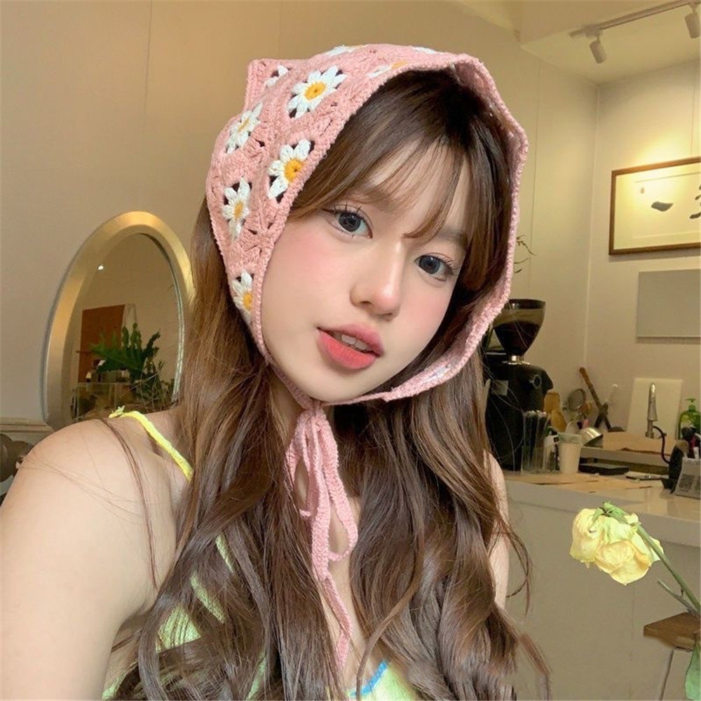 Beautiful Colorful Triangle Turban Head Kerchief Cotton Hair Bandana ...