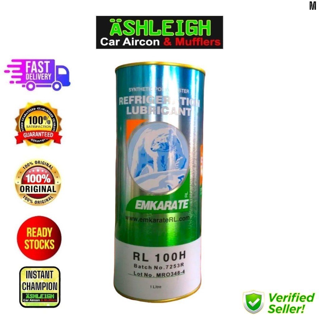 Emkarate Oil 1liter 134a Car aircon freon refrigerant lubricant parts ...