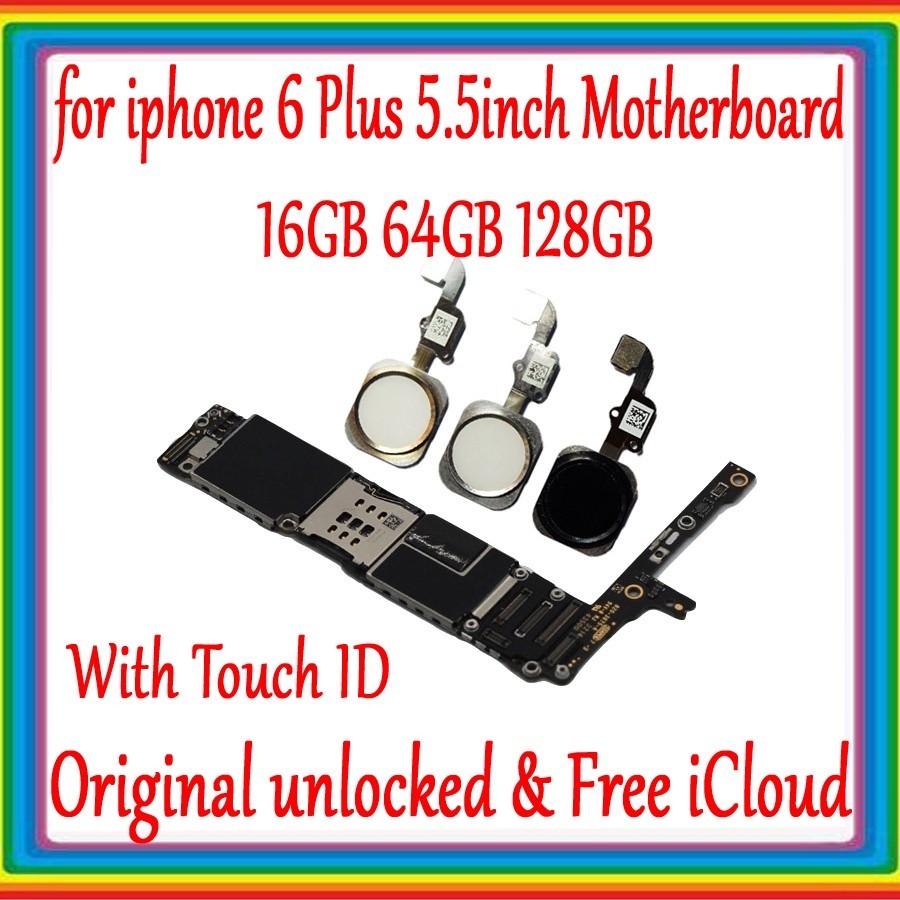 HHQG Factory unlocked for iPhone 6 Plus motherboard 16GB 64GB 128GB,100 ...