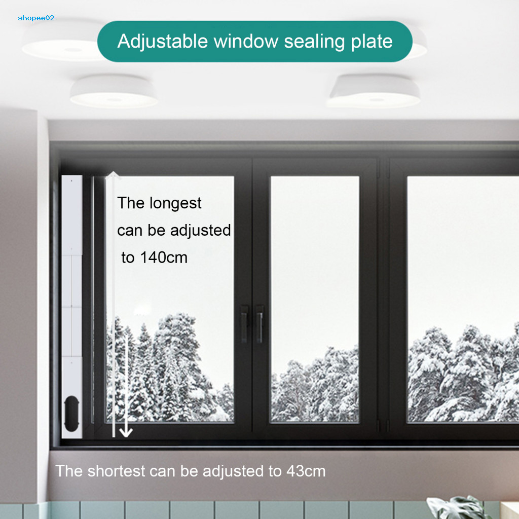 fgDijon Portable Window Baffle Kit Easy Installation 15cm Flat Mouth ...