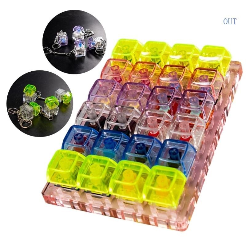 OUT 10PCS Keycaps XDA Profile Transparent Keycap Set for Mechanical ...
