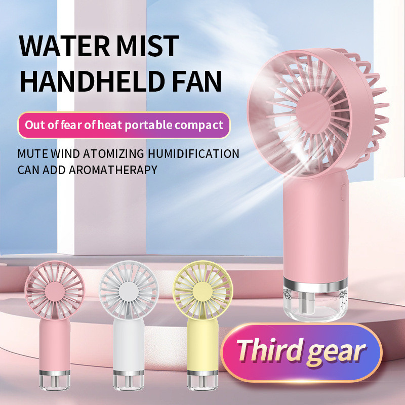 2024 Water Spray Fan Handheld Portable Fan Desktop spray MIst Fan Spray ...