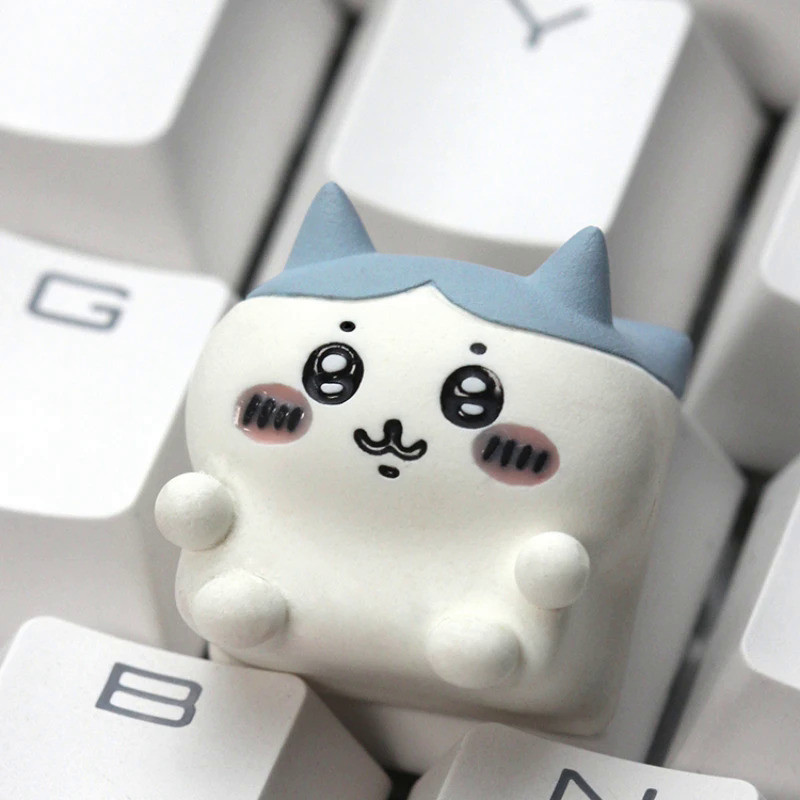 Cartoon Cute Mechanical Keyboard Keycap Combination Set White ...