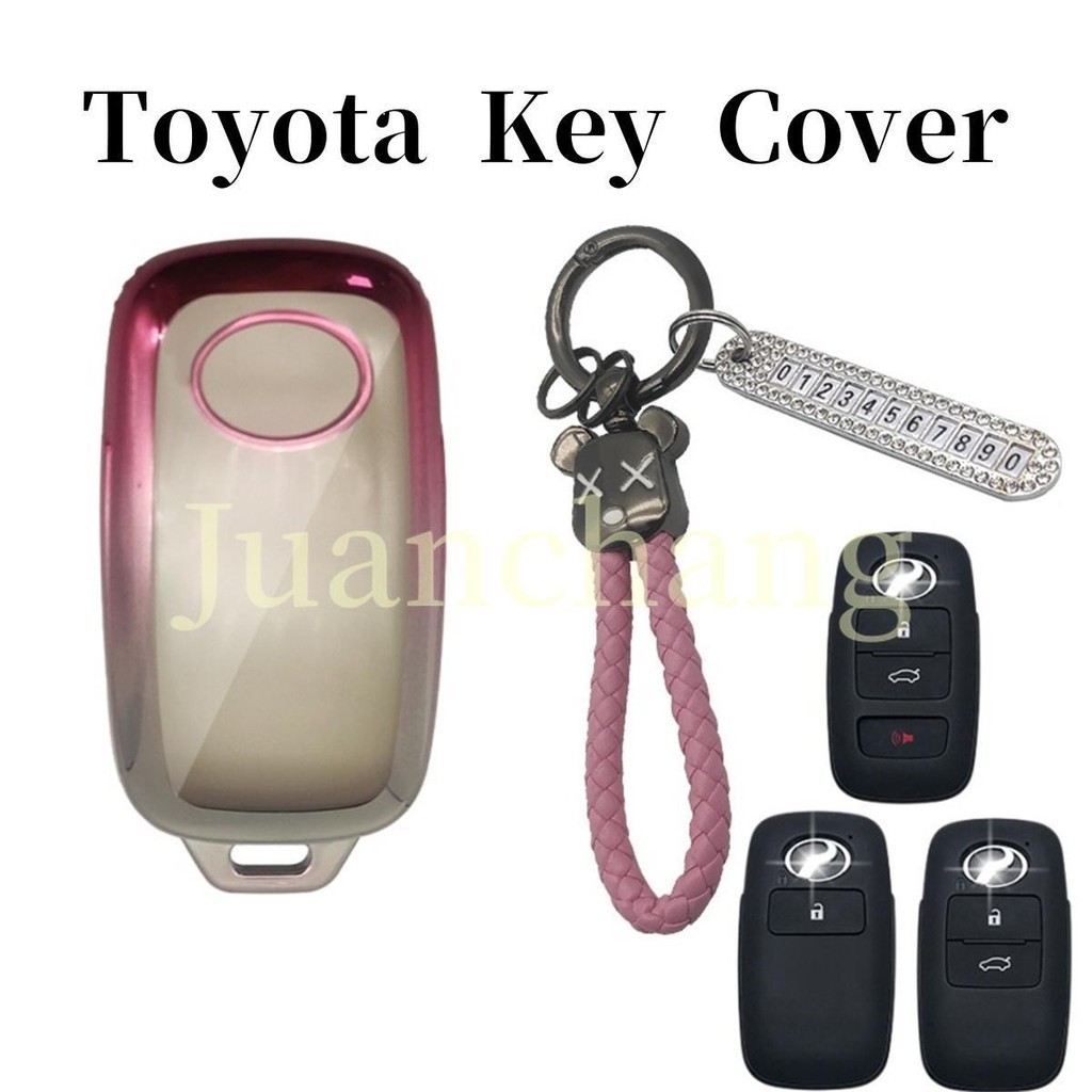 TPU Gradient Color Car Key Cover Case for All New Toyota/Perodua Axia ...