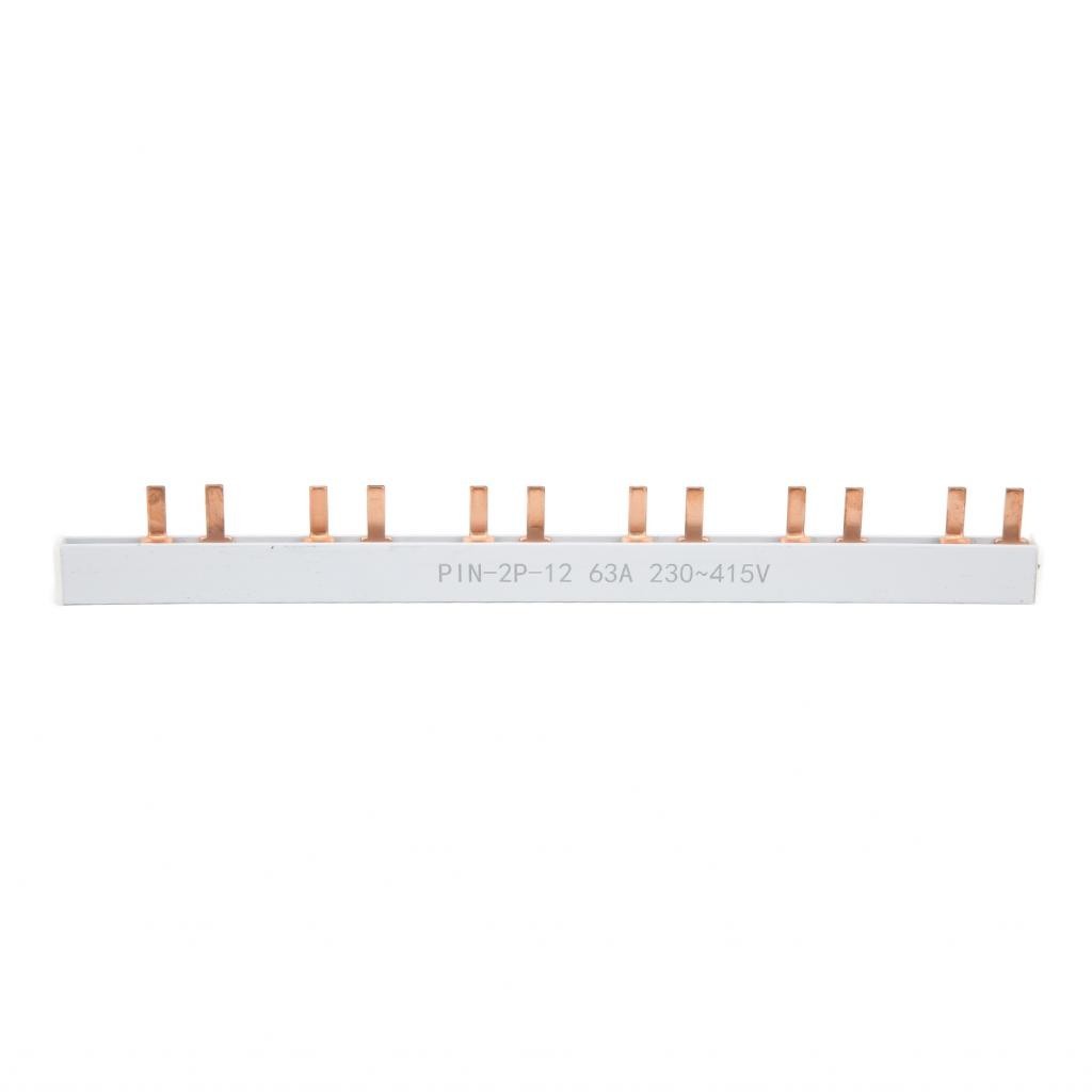 Freemarket Pin Type Copper Busbar PVC 2P 12 Way Distribution Box Bus ...