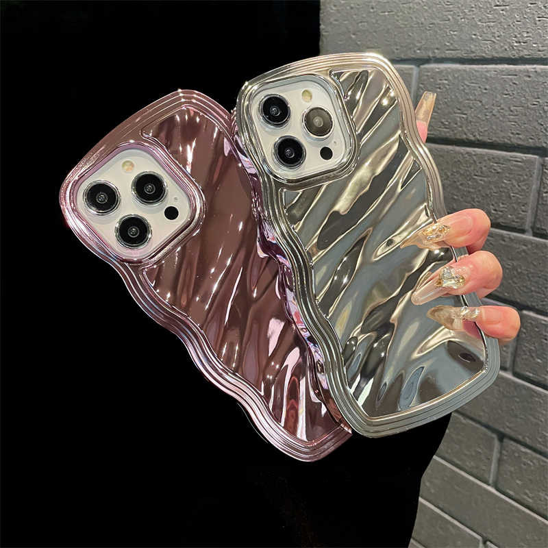 Plating Wave border Casing iPhone 11 Gloss Oil Laser Soft TPU Phone ...