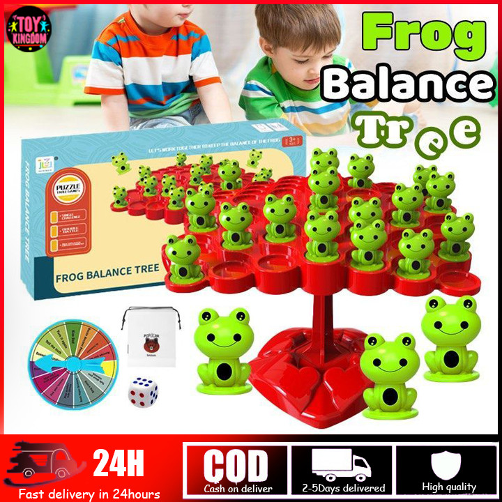 Frog Stackable Balance Tree Toy Thinking Training Puzzle Toys Tree ...