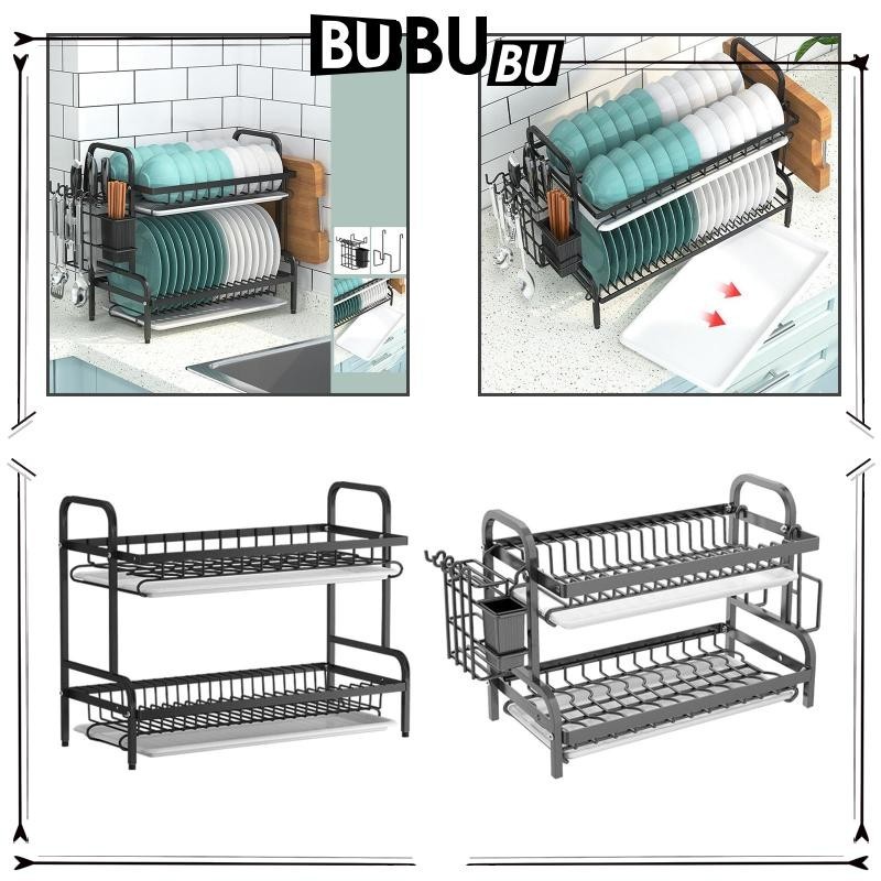 [Bububu] Dish Drainer Gadget with Drainboard Kitchen Counter Dish Rack ...