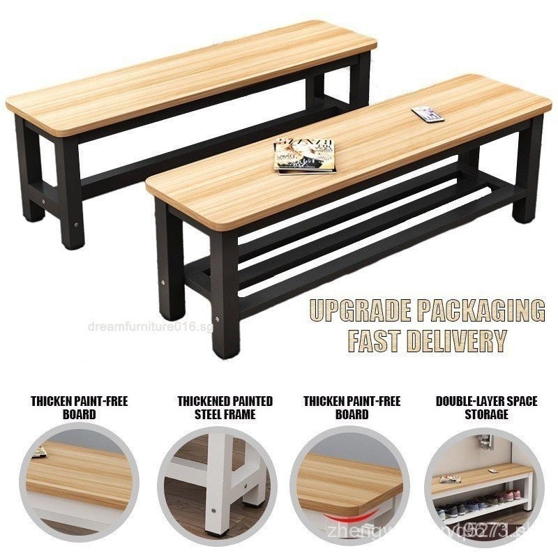 ++CONSIDER Dining Table Long Bench Gym Rest Stool Shoe Rack Bench Shoe ...