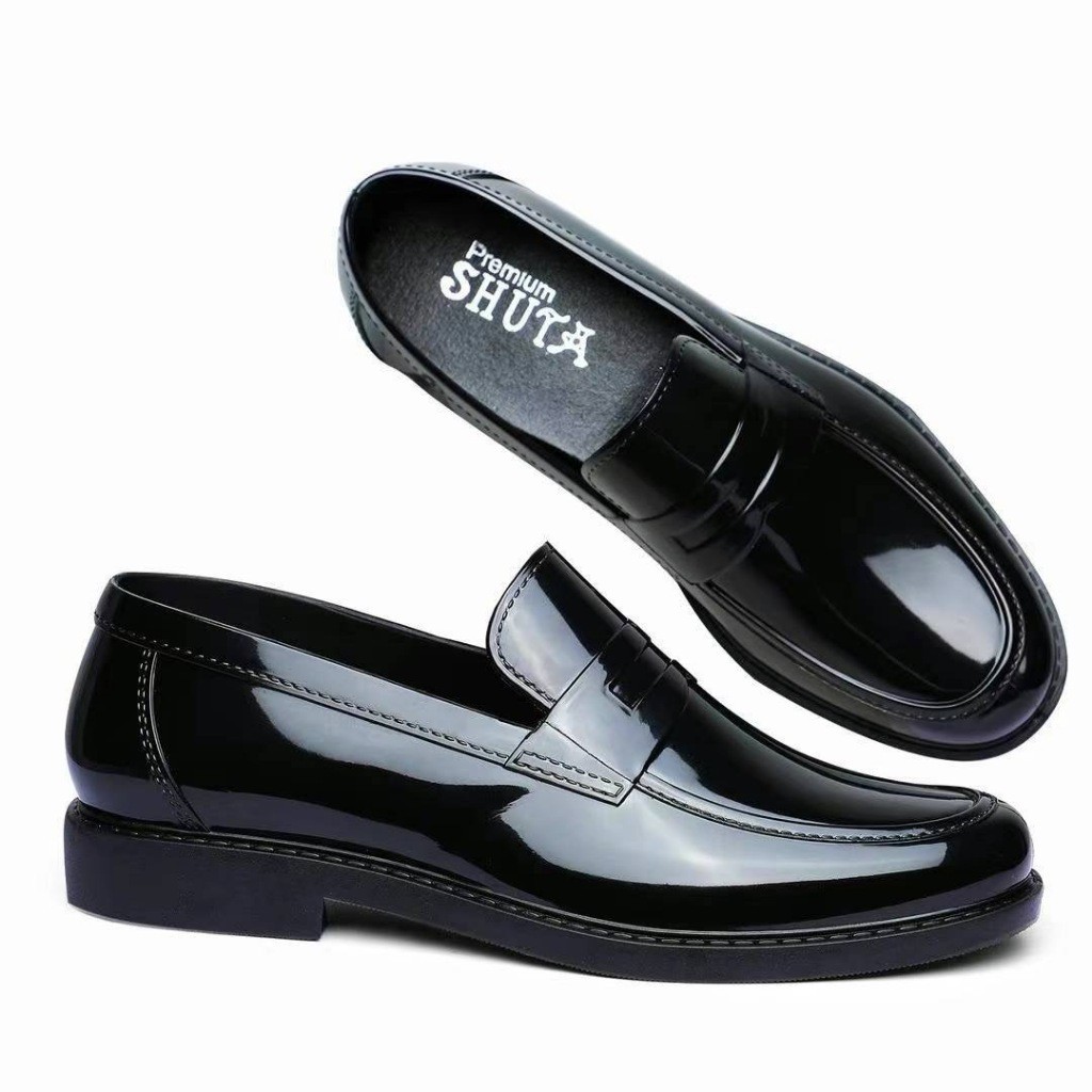 NEW SHUTA Premium Black Shoes For Men's Worker Office And School ...