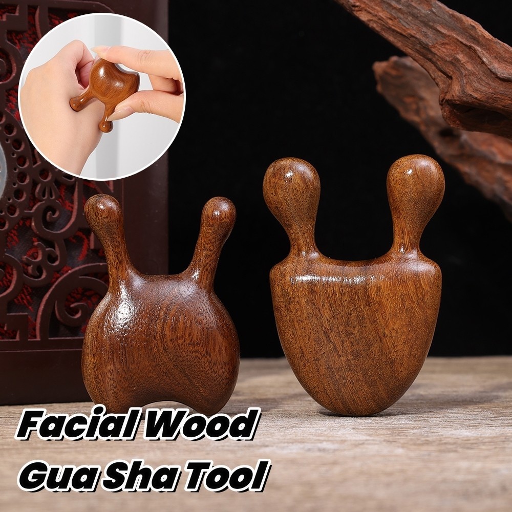 Handheld Acupoint Massage Combs - Facial Wood Gua Sha Tool - Body Massage Tools - Blood ...