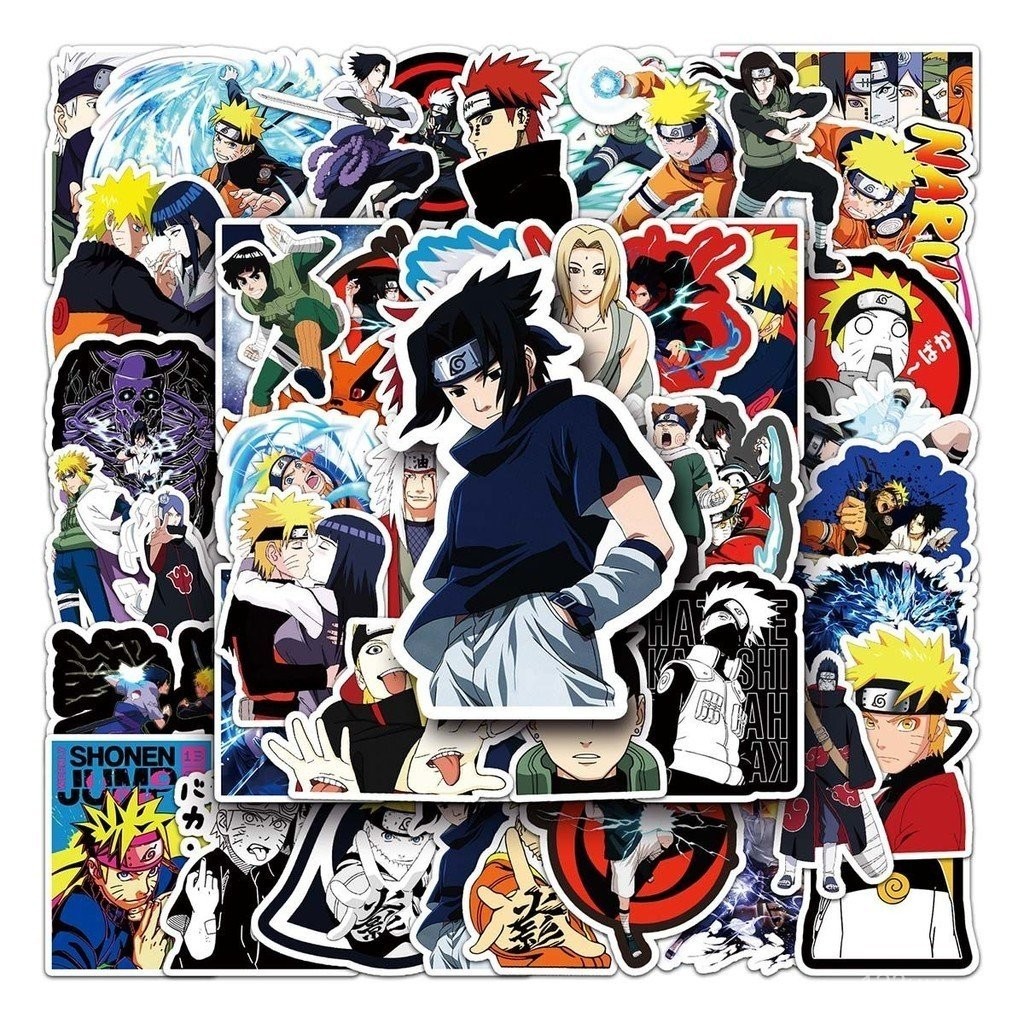 54Cartoon Naruto Stickers Cartoon Graffiti Laptop Luggage Car ...