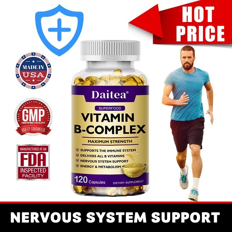 B Complex Vitamins, Heart, Brain & Nerve Support, Healthy Energy ...