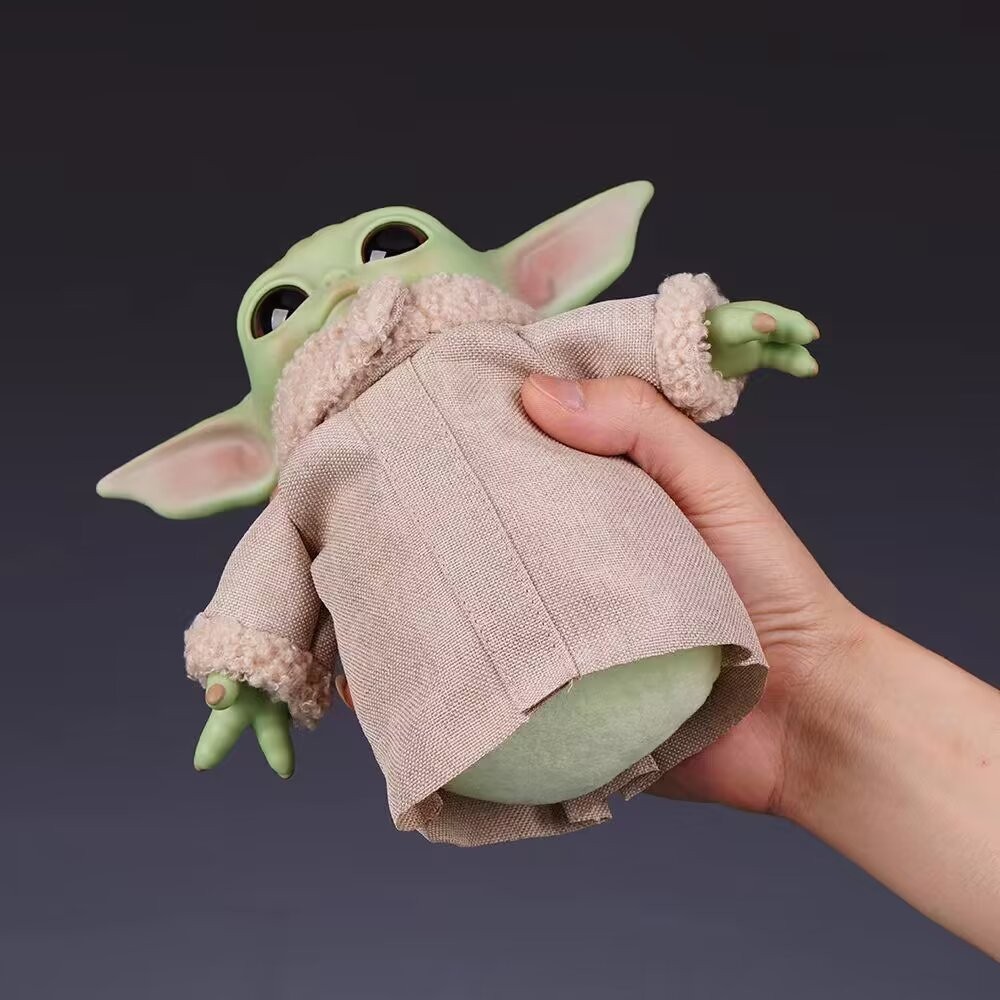 17CM Yoda Baby Stuff Stuff Toys Star Wars Grogu Plushie Dolls | Shopee ...