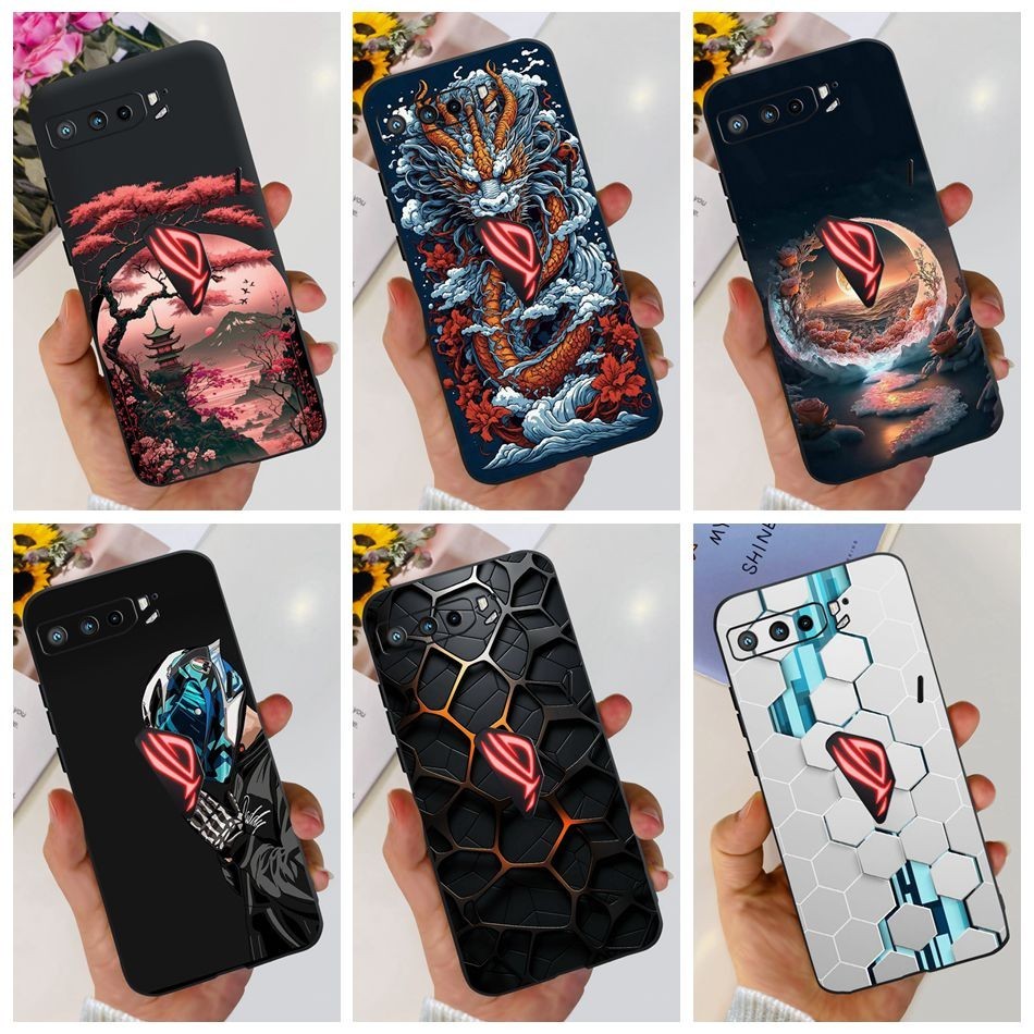 Asus ROG Phone 3 ZS661KS Asus_I003D I003DD Fashion Dragon Moon Pattern ...
