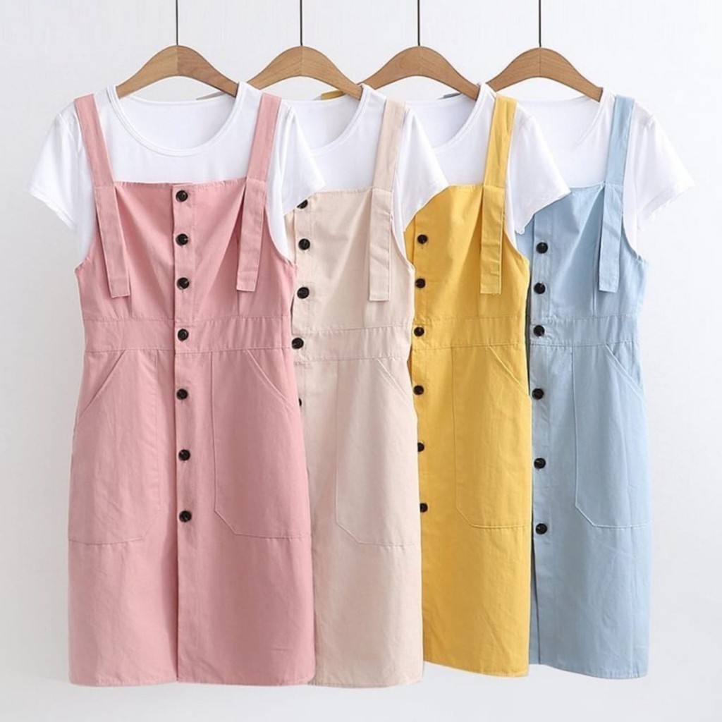 Vallina Outfit - Jane Overalls Premium Korean Style Women's Teenage ...
