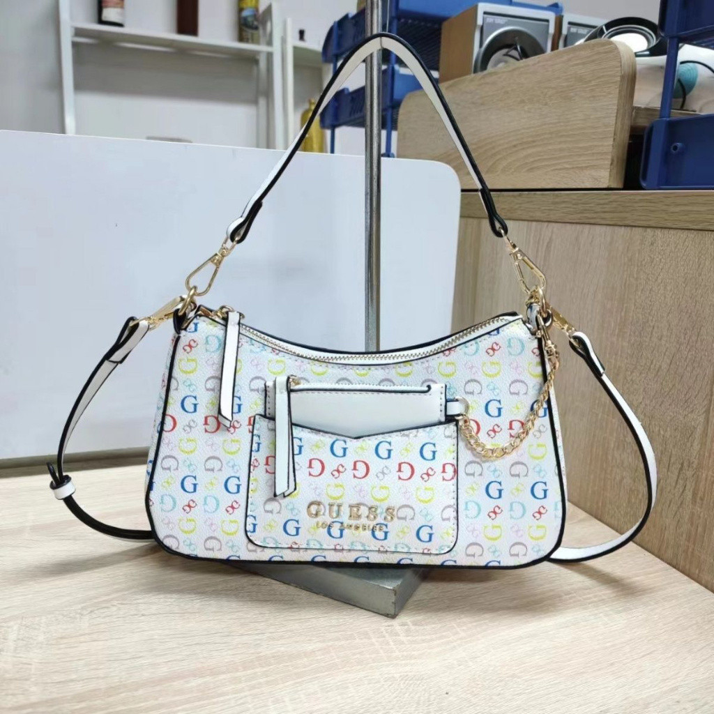 Guess Colorblock Printing Underarm Bag Single Shoulder Crossbody Women ...