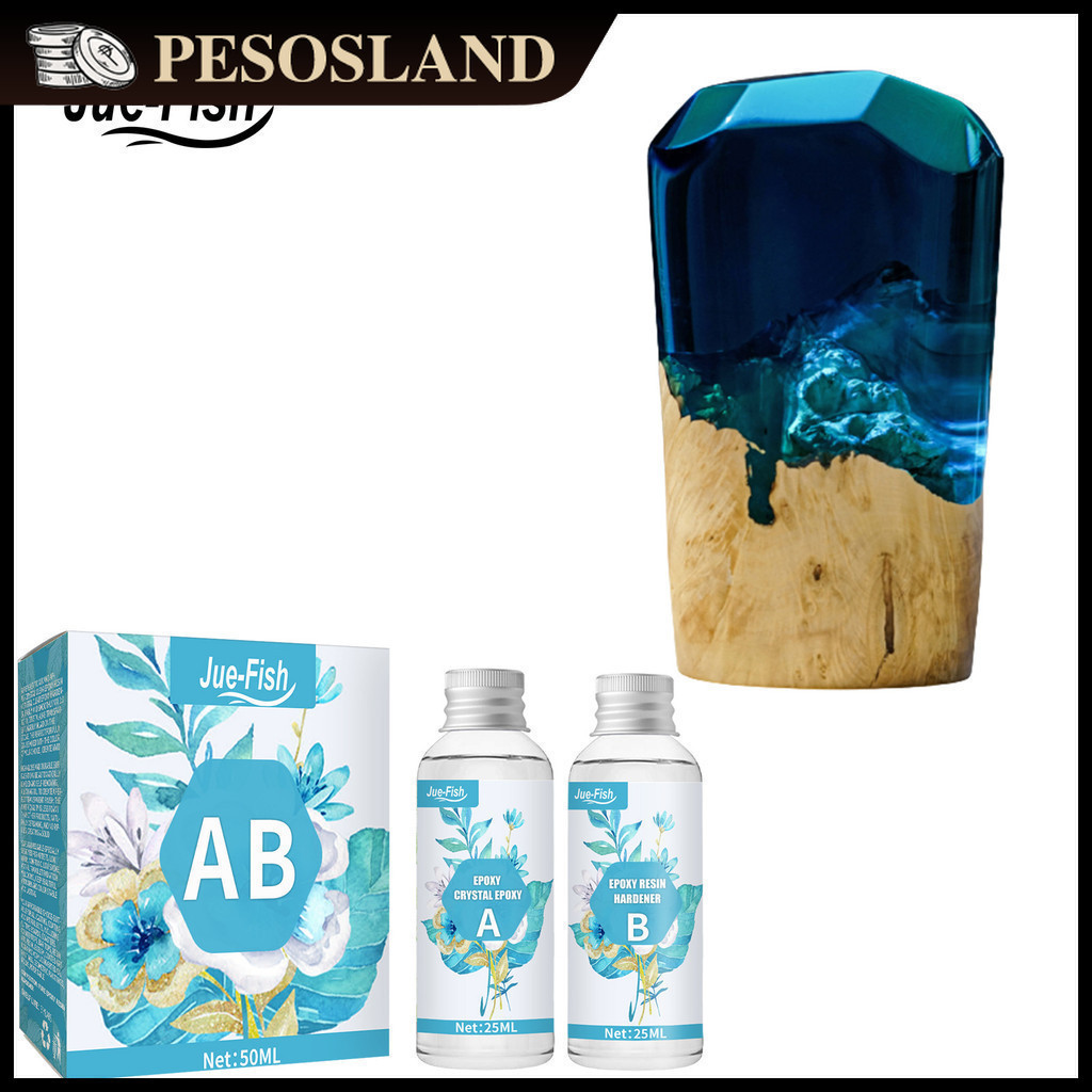 1 Set Clear Resin Epoxy High Adhesive AB Coating Casting Epoxy Hardener ...