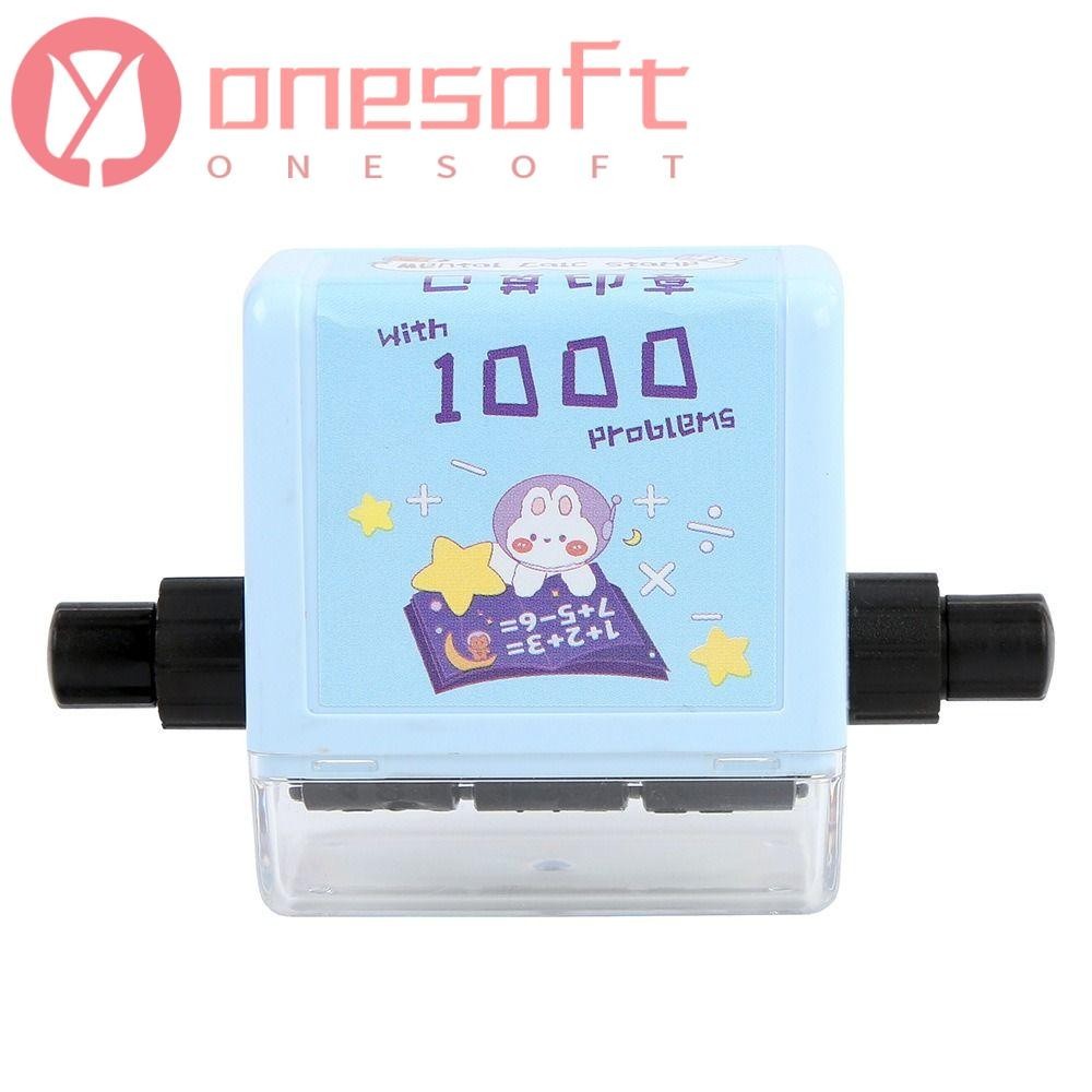 ONE-SOFTNESS Math Rolling Stamp, 2-in-1 Reusable Math Roller Stamp ...
