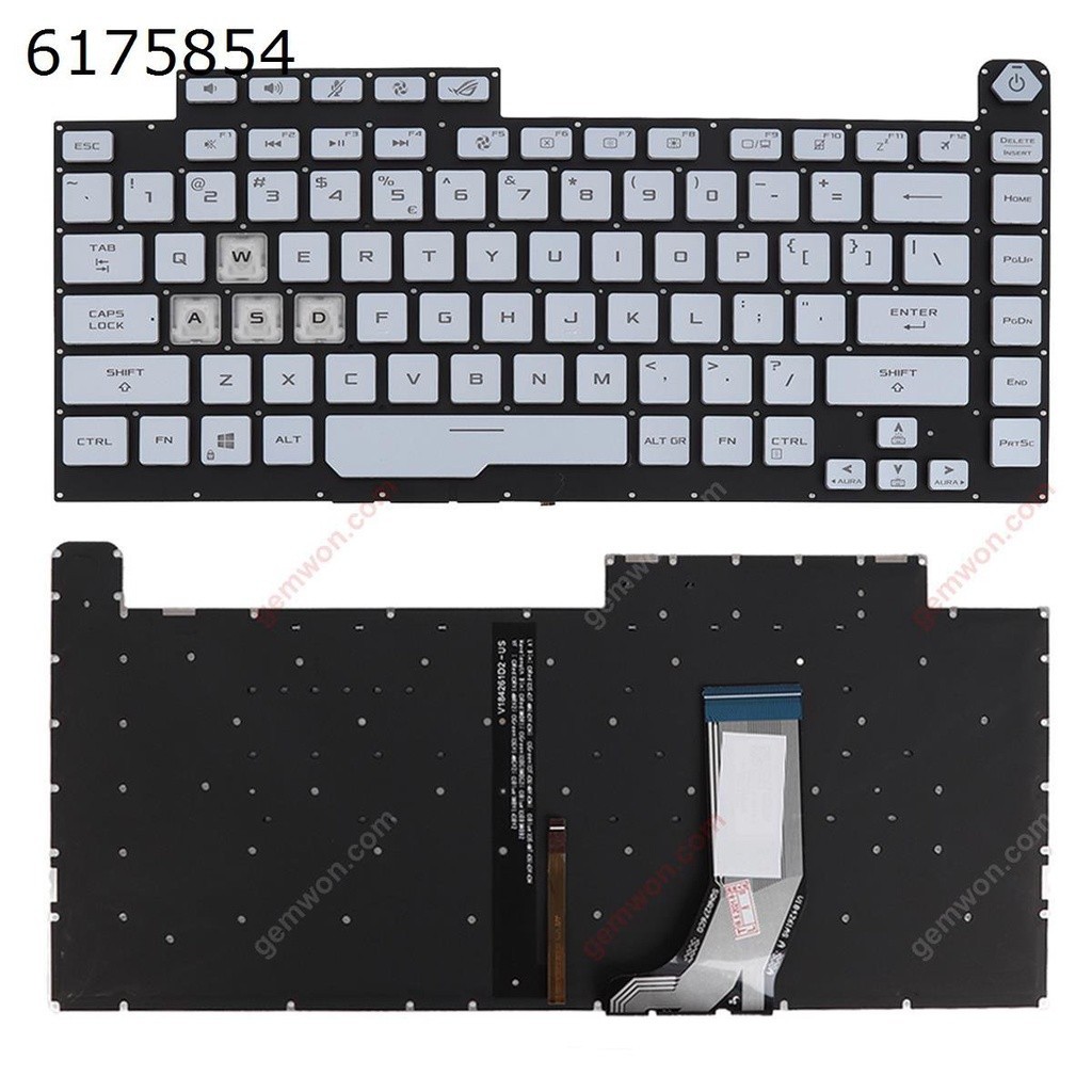 RQ+US QWERTY Replacement Keyboard for ASUS ROG Strix G531GD GT GU G15 ...