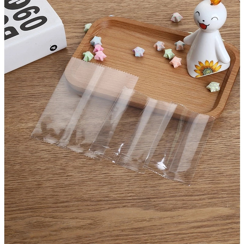 100pcs Clear Transparent Open Top Candy Cookies Pouch Food Packaging ...