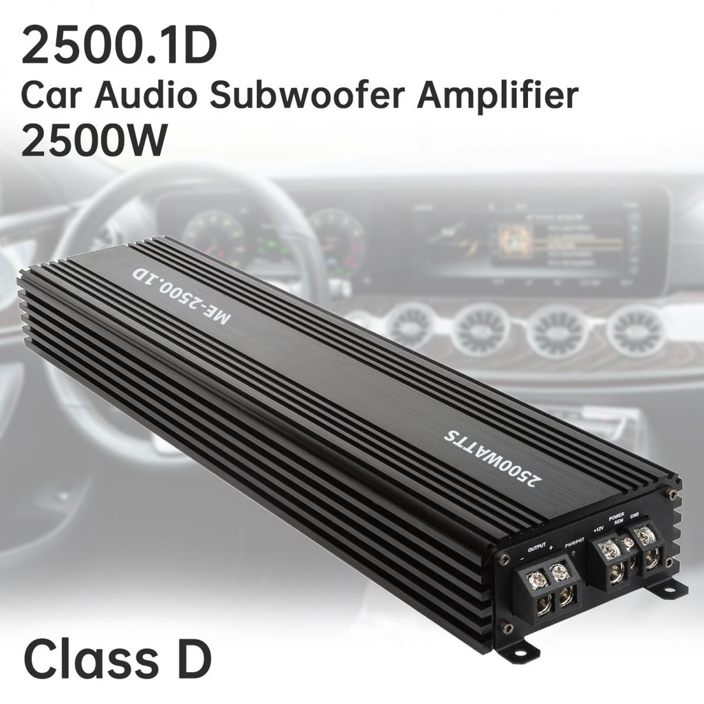 2500W Class D Single Channel Car Audio Subwoofer Amplifier Low ...