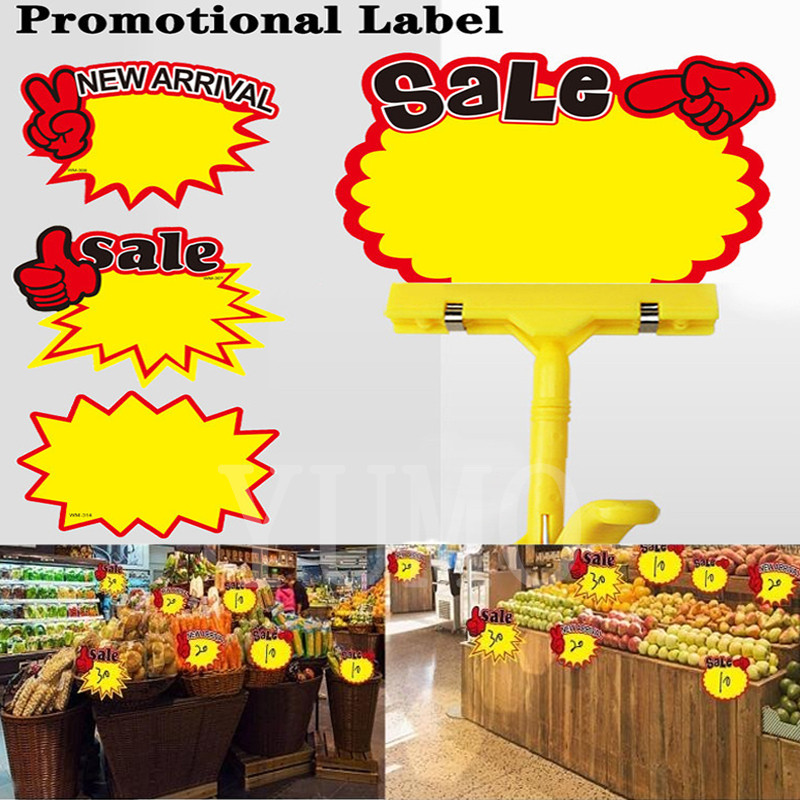 10pcs/set Advertising Paper Promotional Label Goods Price Tags POP ...