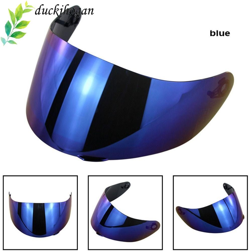 DUCKIHOGAN Helmet Visor, Windproof Mirrored Replacement Helmet Lens ...
