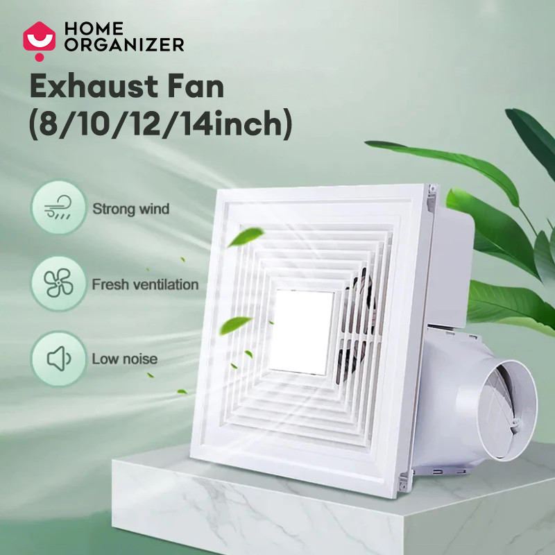 HOME 8/10/12/14 inch Exhaust Fan Ceiling for Bathroom Ventilator ...