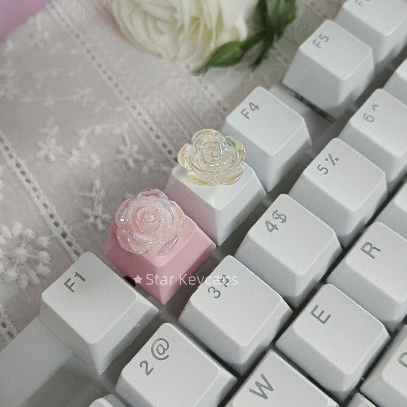 Diy Colorful Flower Keycap Customized PBT Mechanical Keyboard Keycaps ...
