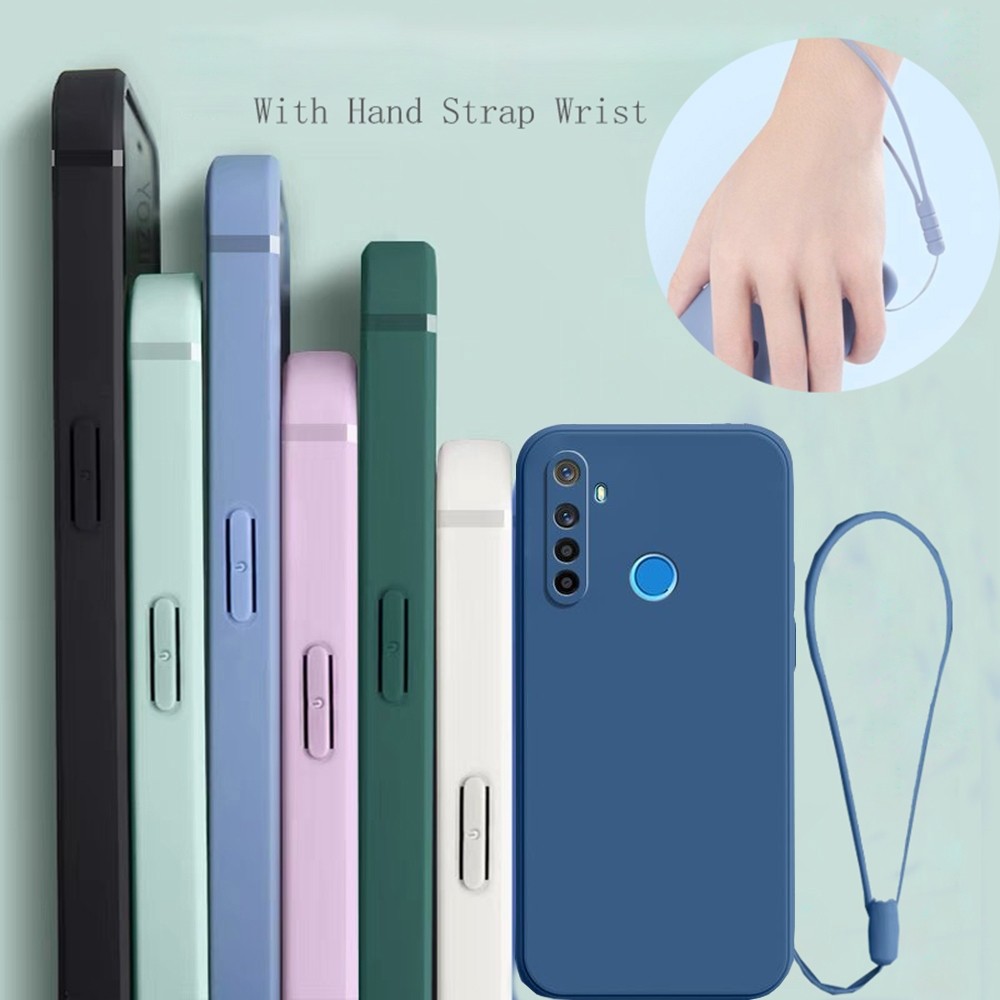 Fashion New Realme 5 5i 5S C3 6 Pro XT GT C17 Square Bumper Frame Slim ...