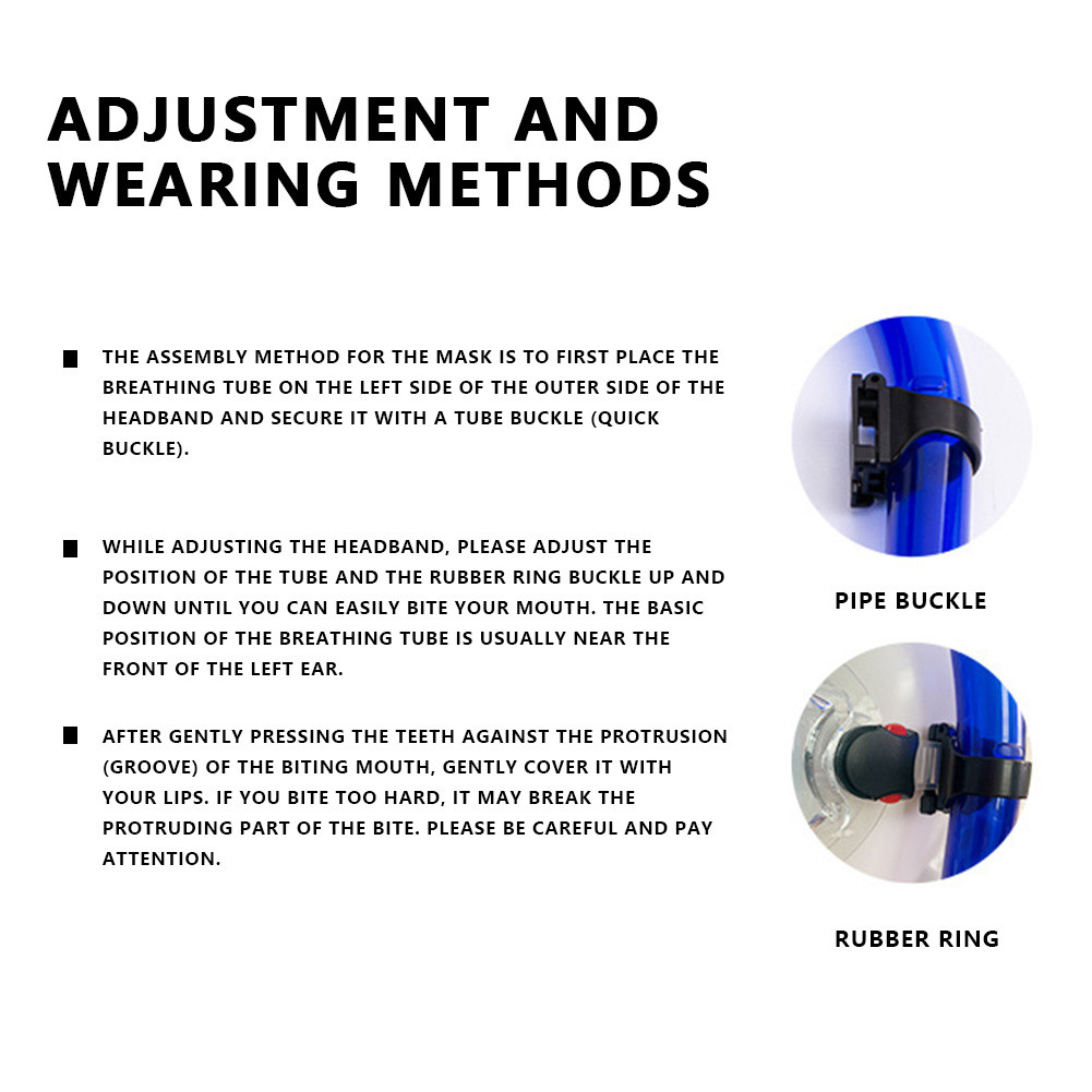 Professional Scuba Diving Mask Diving Free Breathing Set Dry Snorkel ...