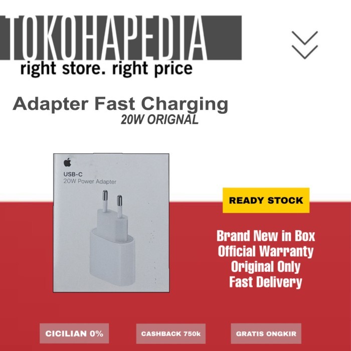 IPHONE PMOMO ORIGINAL APPLE 20W USB-C Power Adapter - ORIGINAL 3 LEGS ...