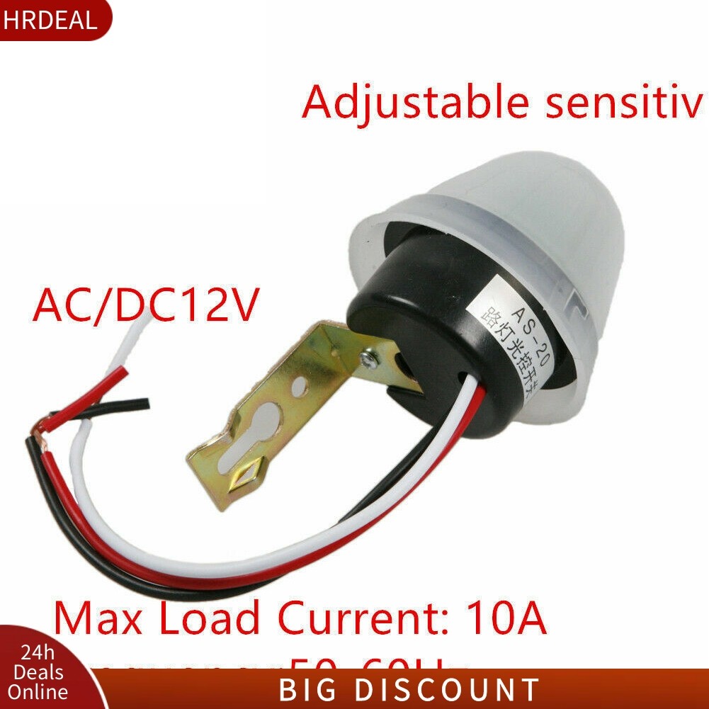 DEAL| AC/ DC 12V Ajustable Auto On Off Light Switch DC AC Photo Control ...