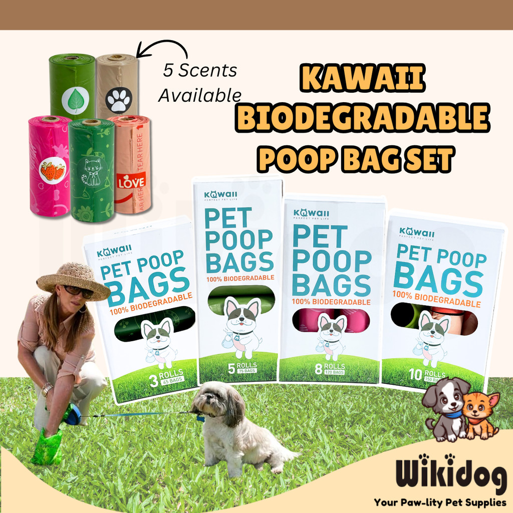 KAWAII Planet-Friendly Biodegradable Pet Waste Poop Bags Dog Poop Bag ...